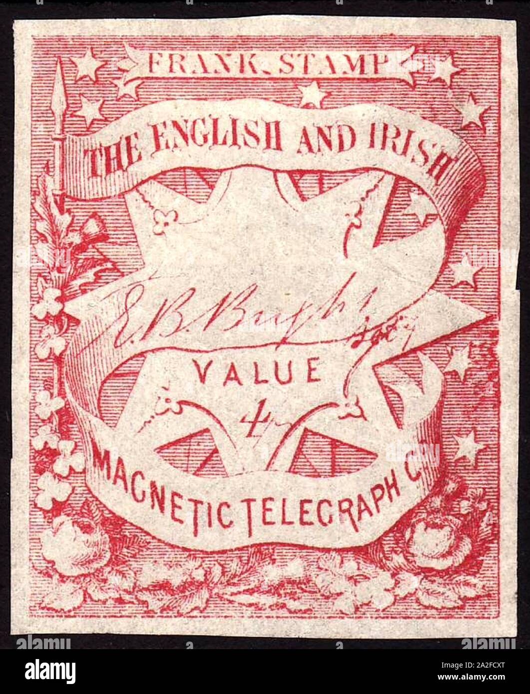 Vintage stamp of telegraph hi-res stock photography and images - Alamy