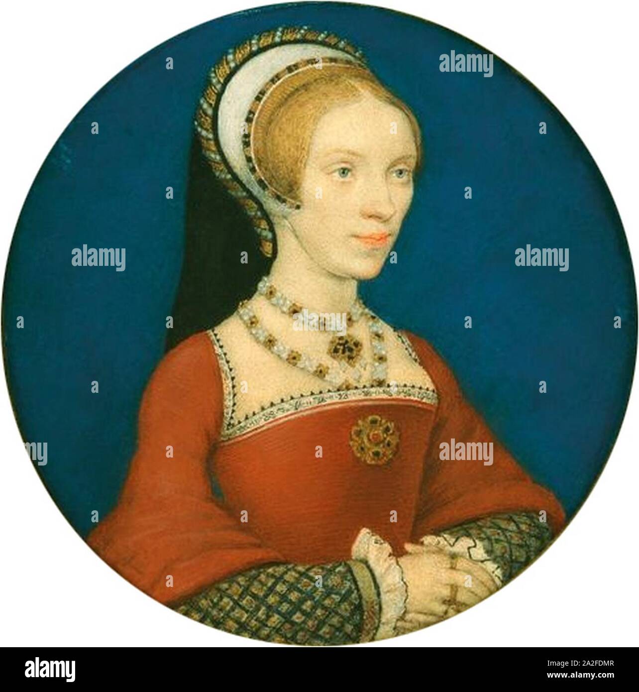 Elizabeth Lady Audley (1) by Hans Holbein the Younger Stock Photo - Alamy