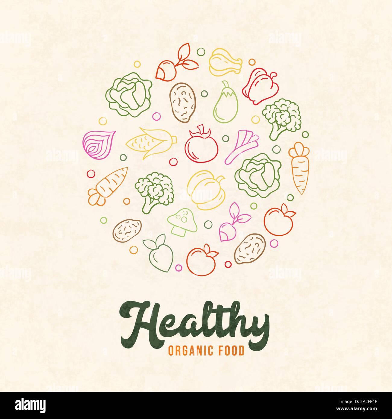 Vegetable organic food mix Stock Vector Images - Alamy