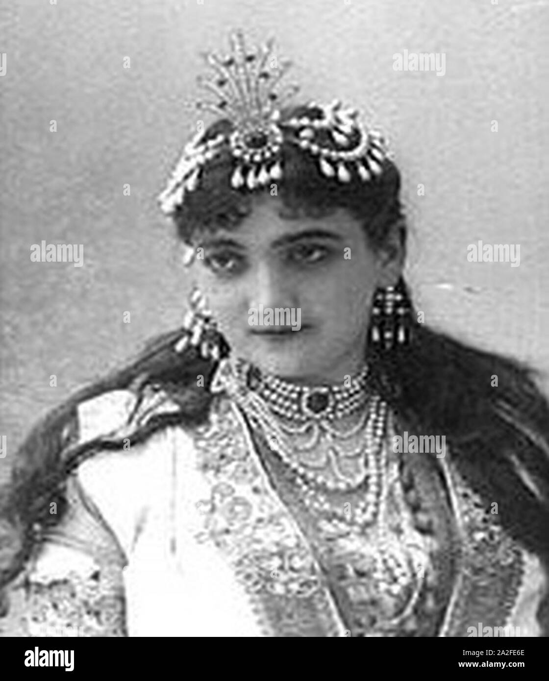Emma Calvé as Lalla-Roukh Opéra-Comique 1885 Stock Photo - Alamy