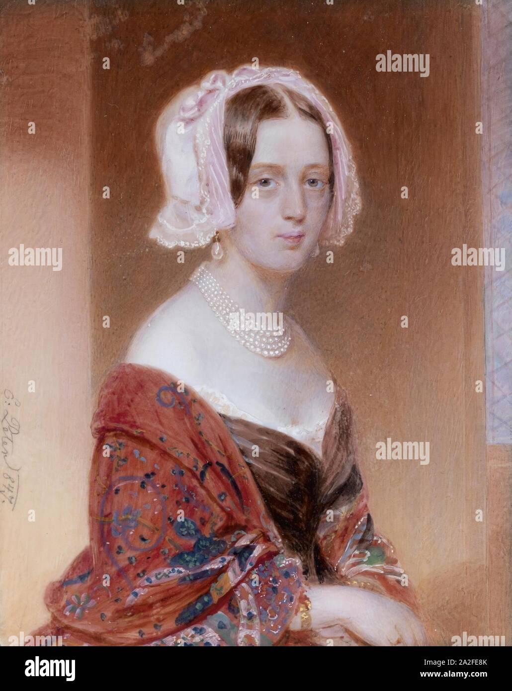 Emanuel Thomas Peter Frauenbildnis 1847 Stock Photo - Alamy