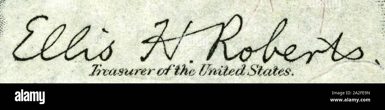 Ellis Henry Roberts (Engraved Signature Stock Photo - Alamy