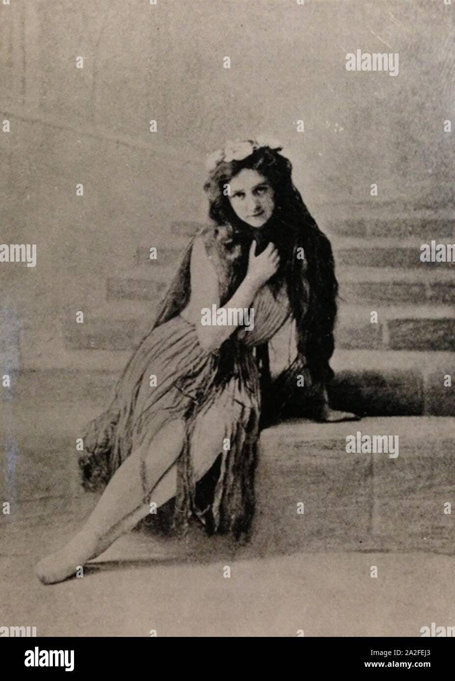 Ellen Price as the Little Mermaid, Royal Danish Ballet, 1909 (3 Stock ...