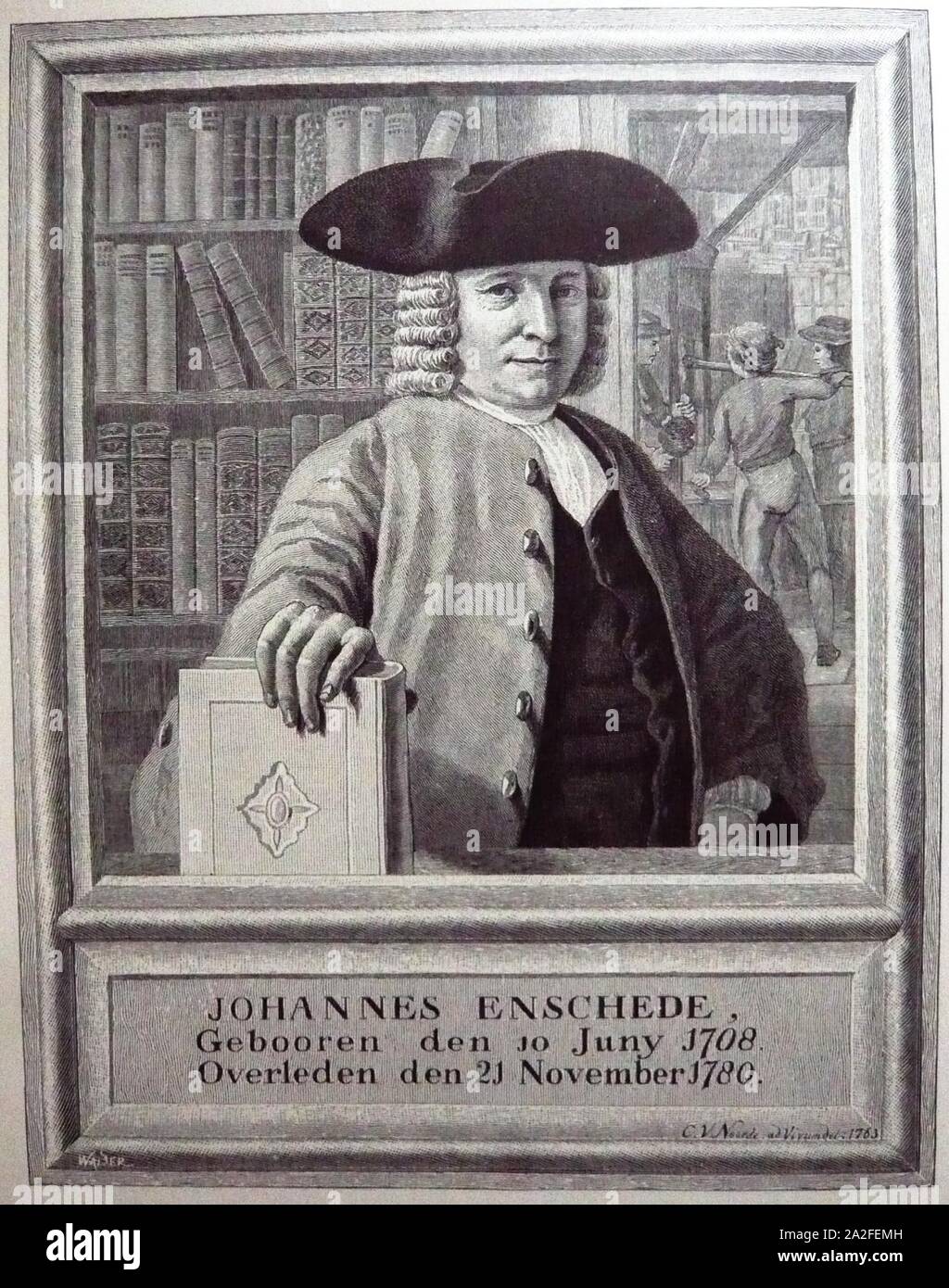 Enschede-Cornelis van Noorde - portrait of Johannes Enschedé Sr - 1708 ...