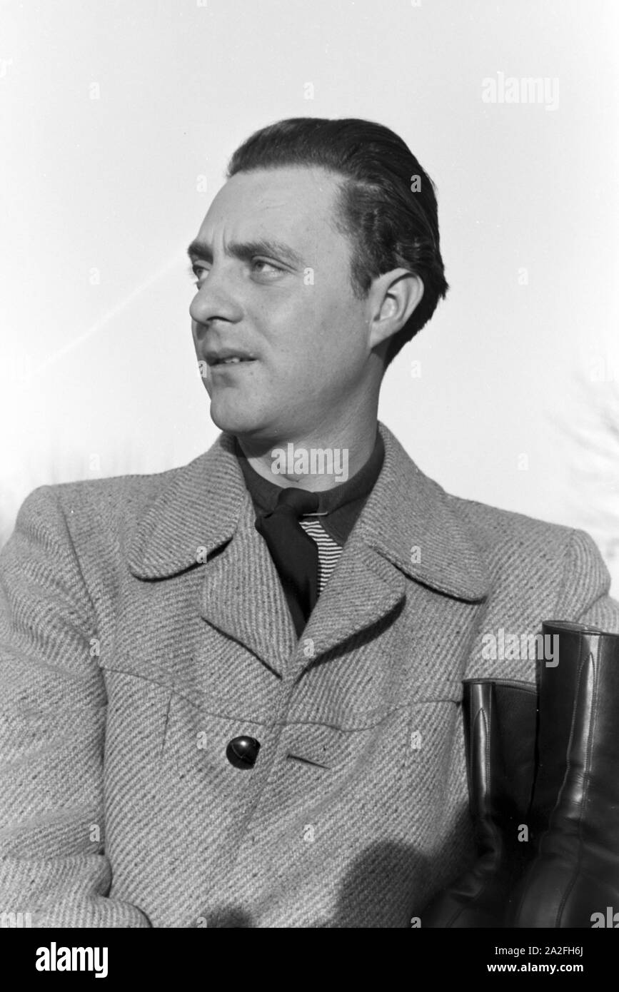 Porträt des österreichischen Eiskunstläufers und Olympiasieger Karl ...