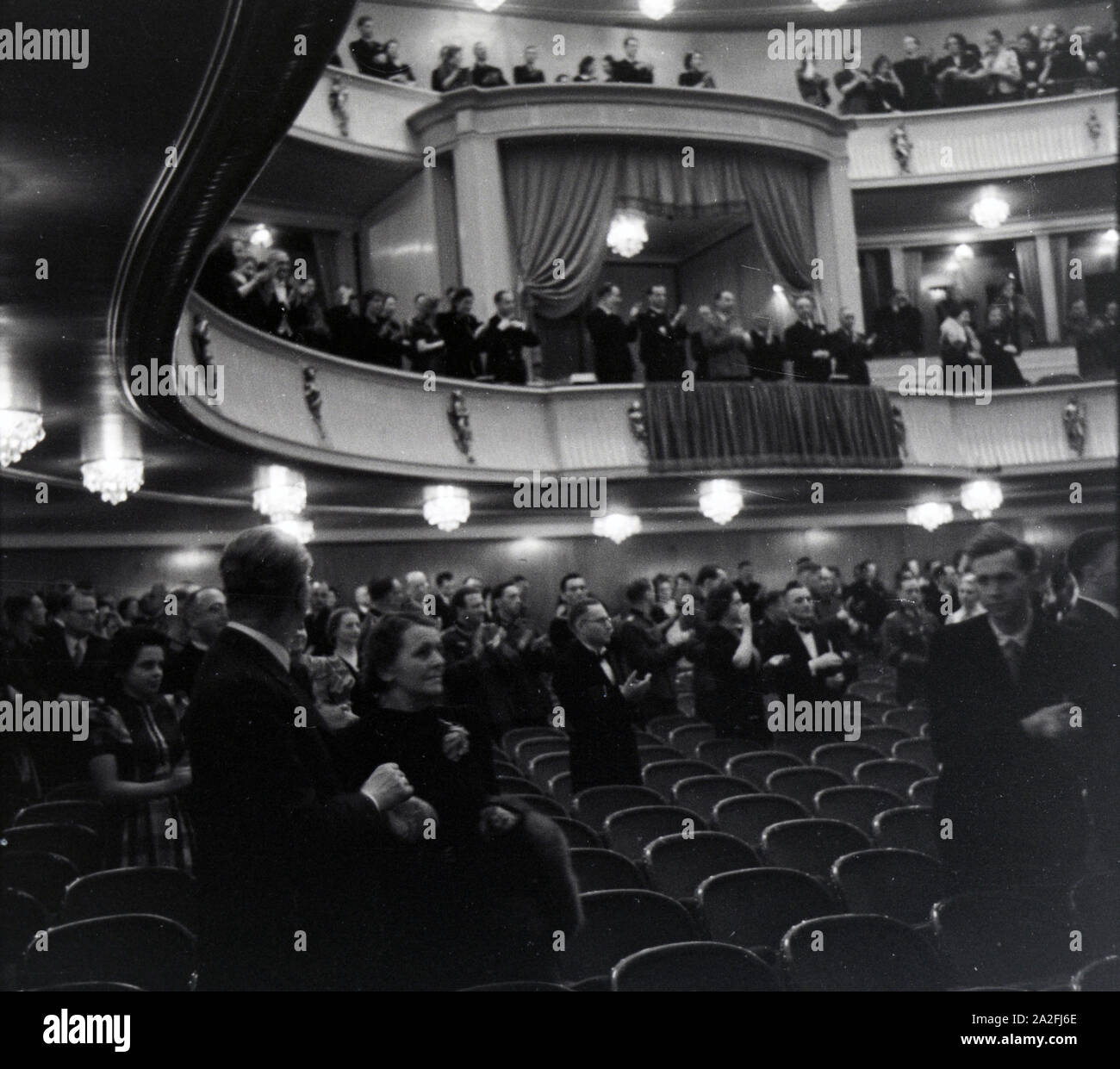 Aufführung im Opernhaus in Rom; Italien 1940er Jahre. Performance in ...