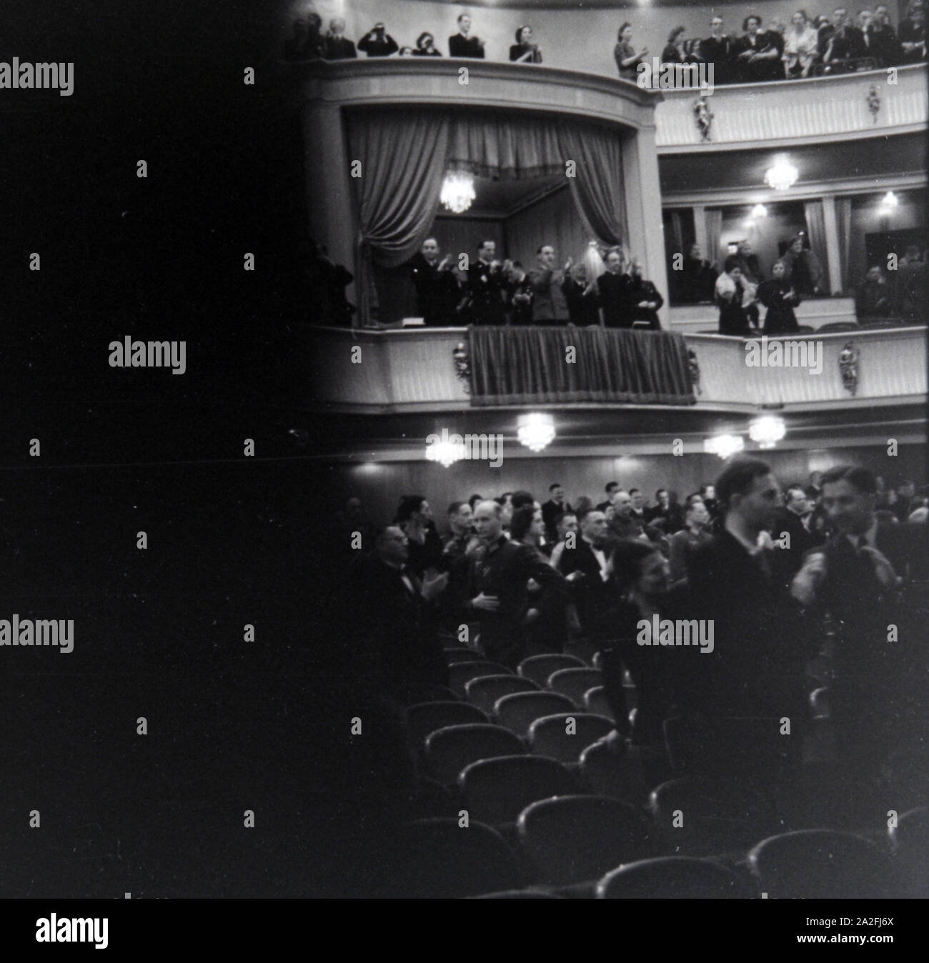 Aufführung im Opernhaus in Rom; Italien 1940er Jahre. Performance in ...