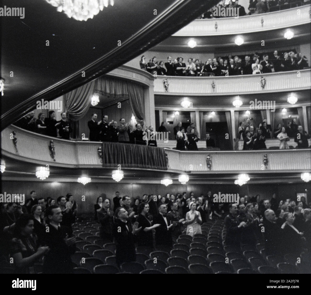 Aufführung im Opernhaus in Rom; Italien 1940er Jahre. Performance in ...