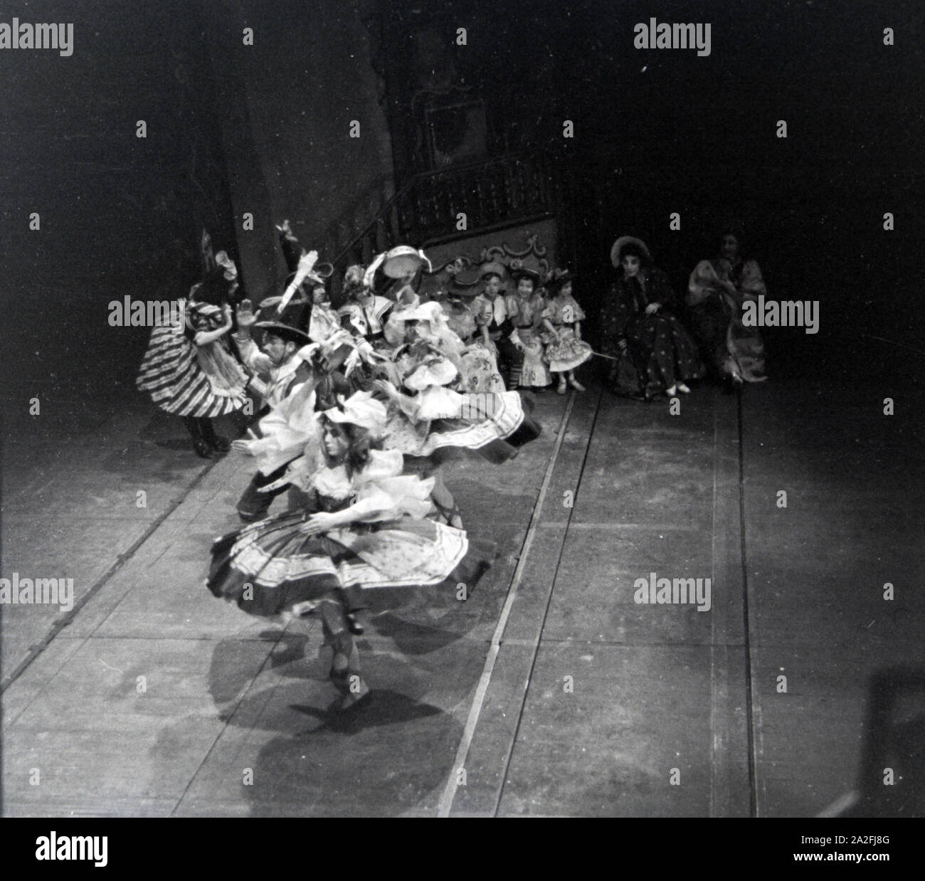 Aufführung im Opernhaus in Rom; Italien 1940er Jahre. Performance in ...