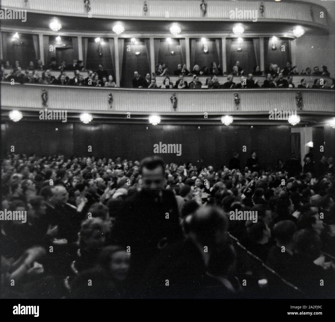 Aufführung im Opernhaus in Rom; Italien 1940er Jahre. Performance in ...