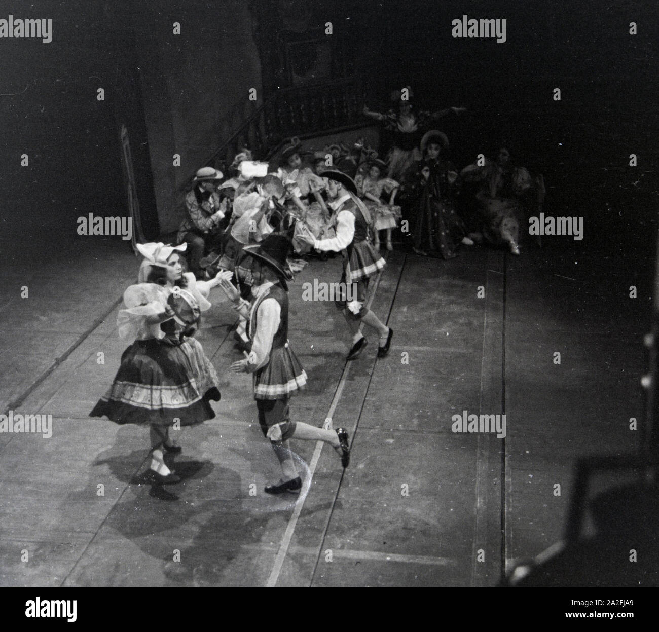 Aufführung im Opernhaus in Rom; Italien 1940er Jahre. Performance in ...