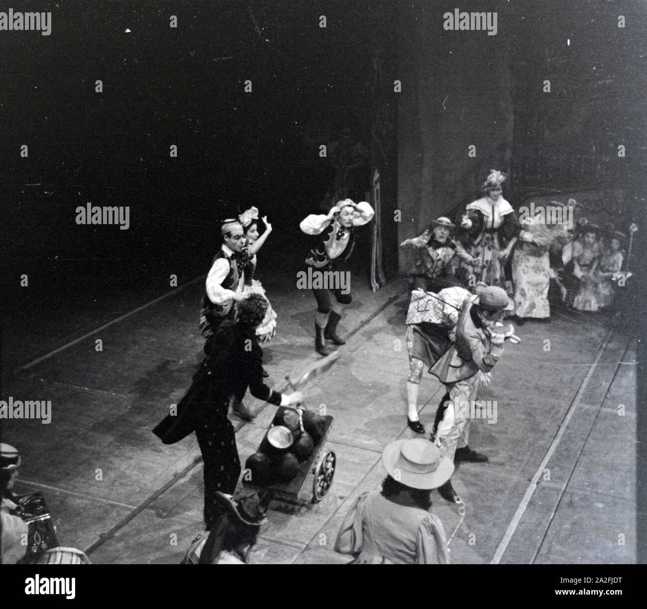 Aufführung im Opernhaus in Rom; Italien 1940er Jahre. Performance in ...