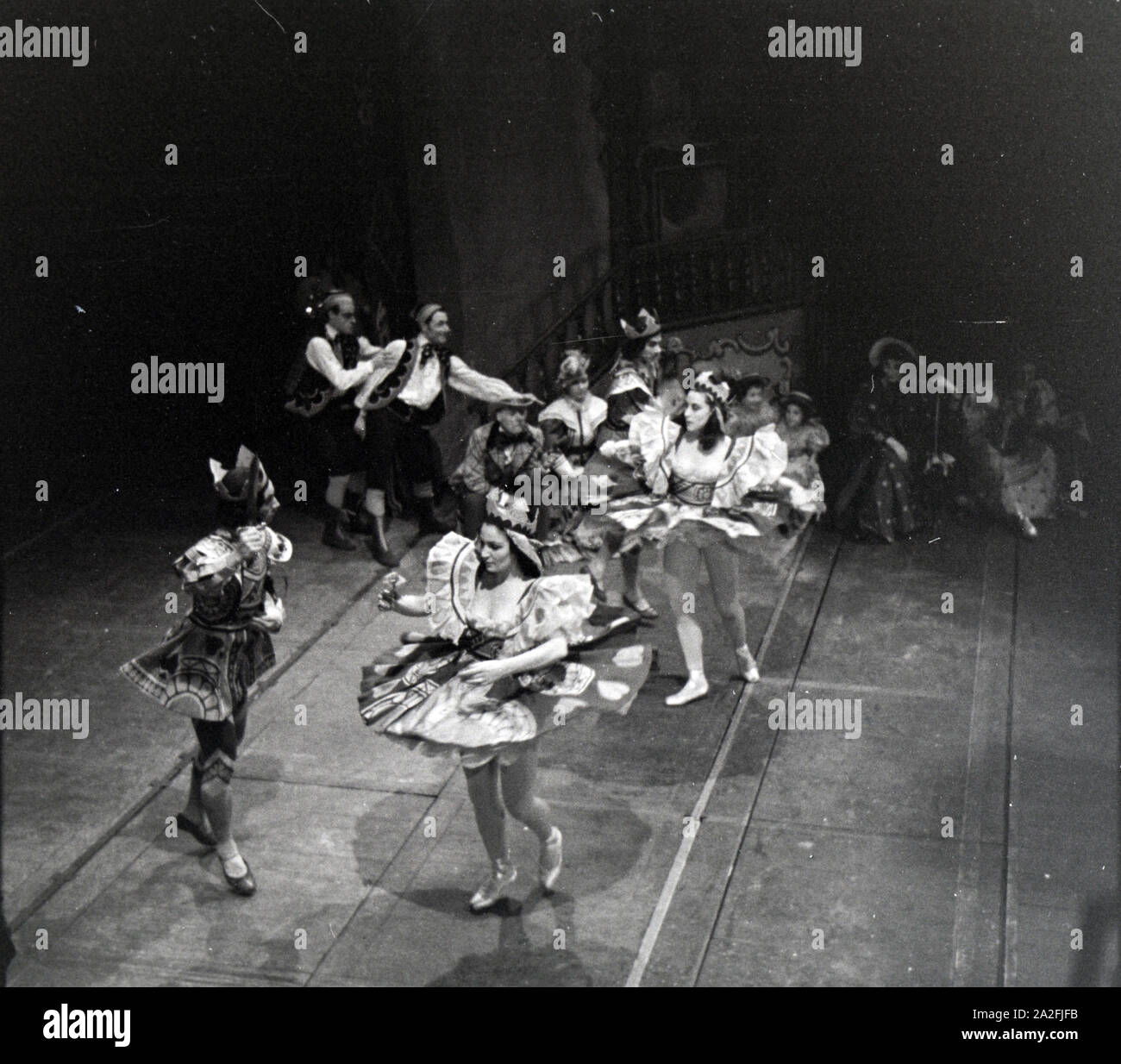Aufführung im Opernhaus in Rom; Italien 1940er Jahre. Performance in ...