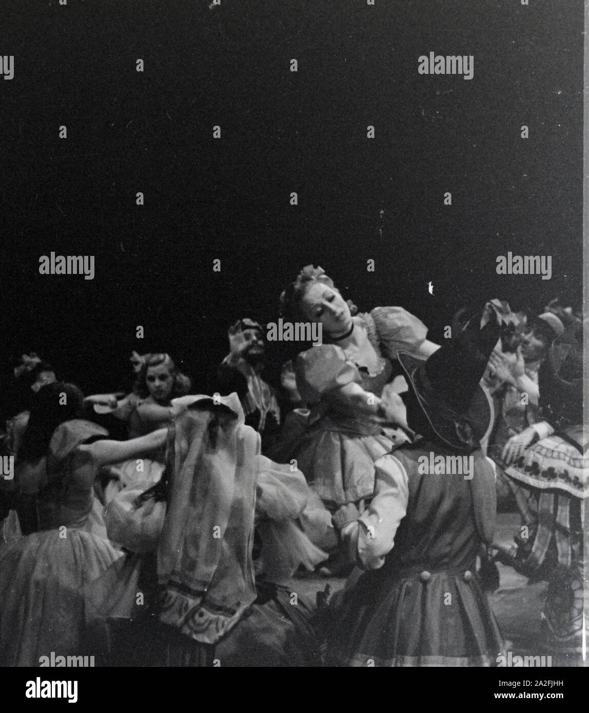 Aufführung im Opernhaus in Rom; Italien 1940er Jahre. Performance in ...