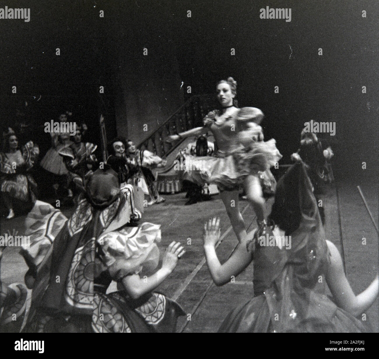 Aufführung im Opernhaus in Rom; Italien 1940er Jahre. Performance in ...