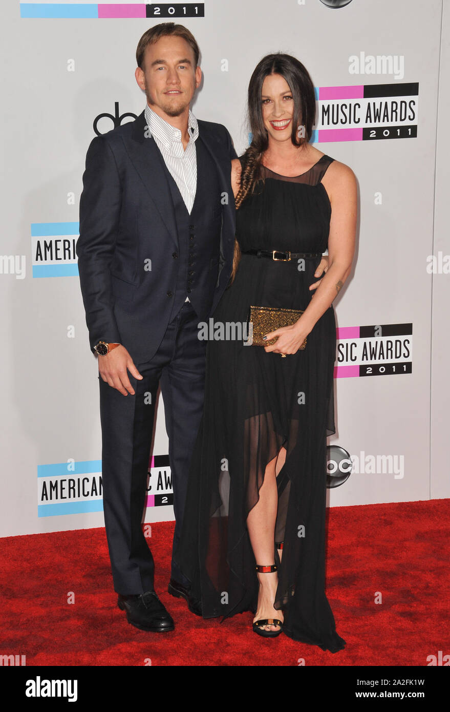 LOS ANGELES, CA. November 20, 2011: Alanis Morissette & Mario Treadway ...