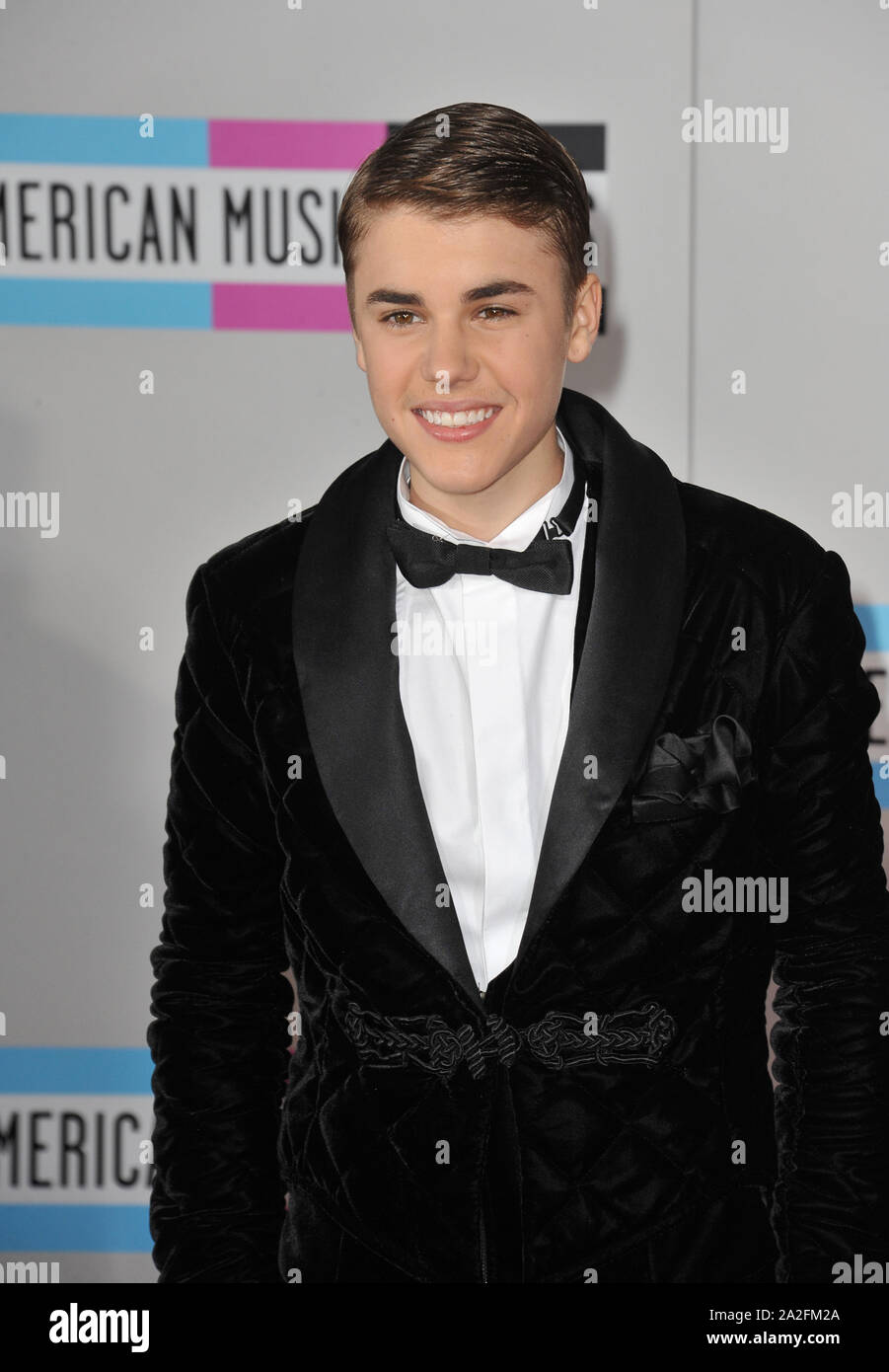 LOS ANGELES, CA. November 20, 2011: Justin Bieber arriving at the 2011 ...