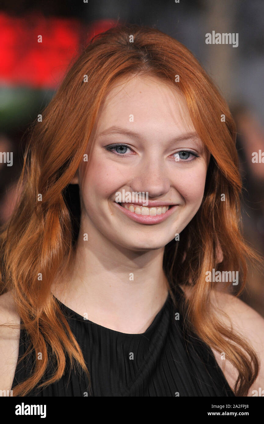 LOS ANGELES, CA. November 14, 2011: Jacqueline Emerson at the world ...