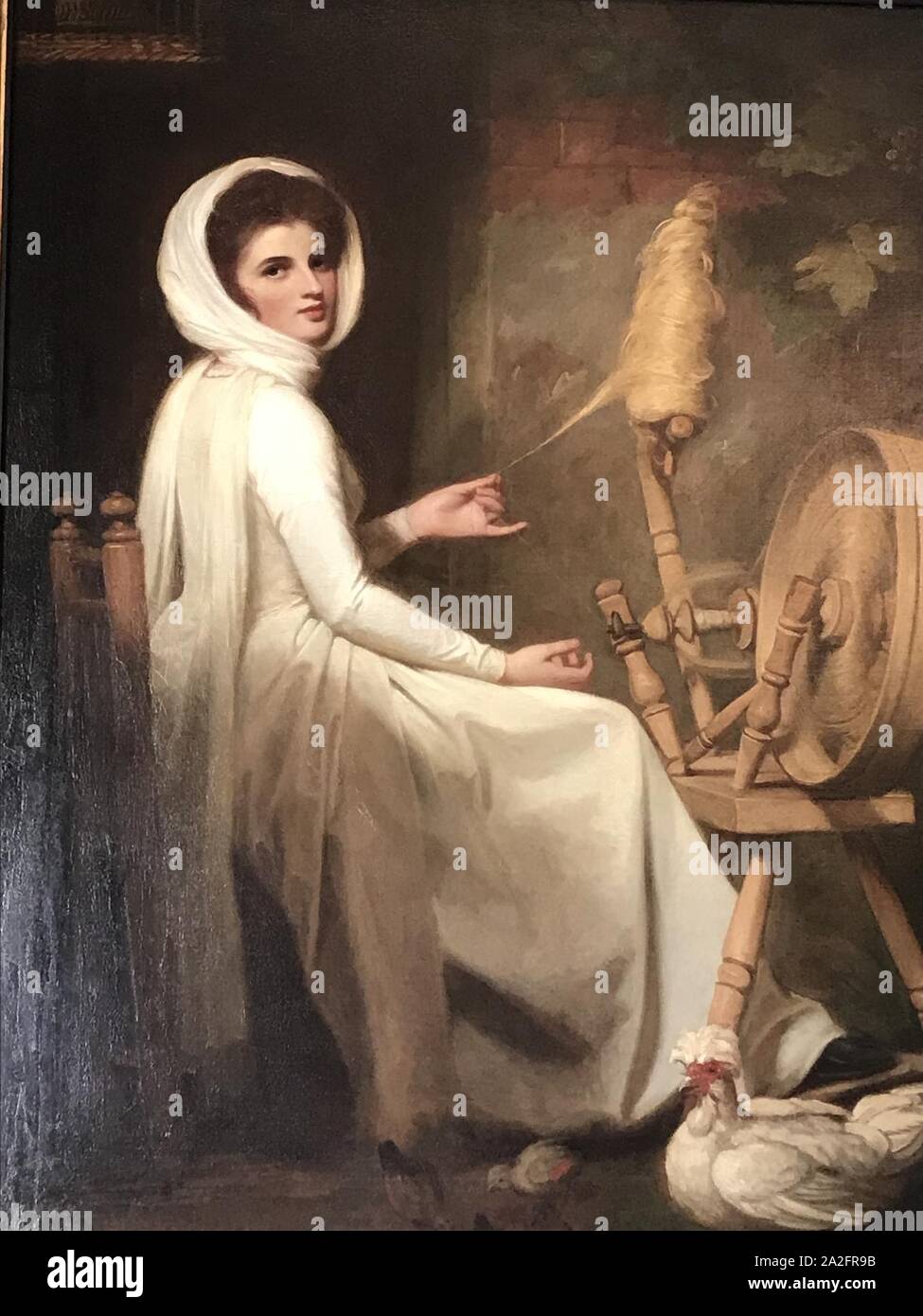 Emma Hart, aka Lady Hamilton, posing for The Spinstress, by George ...