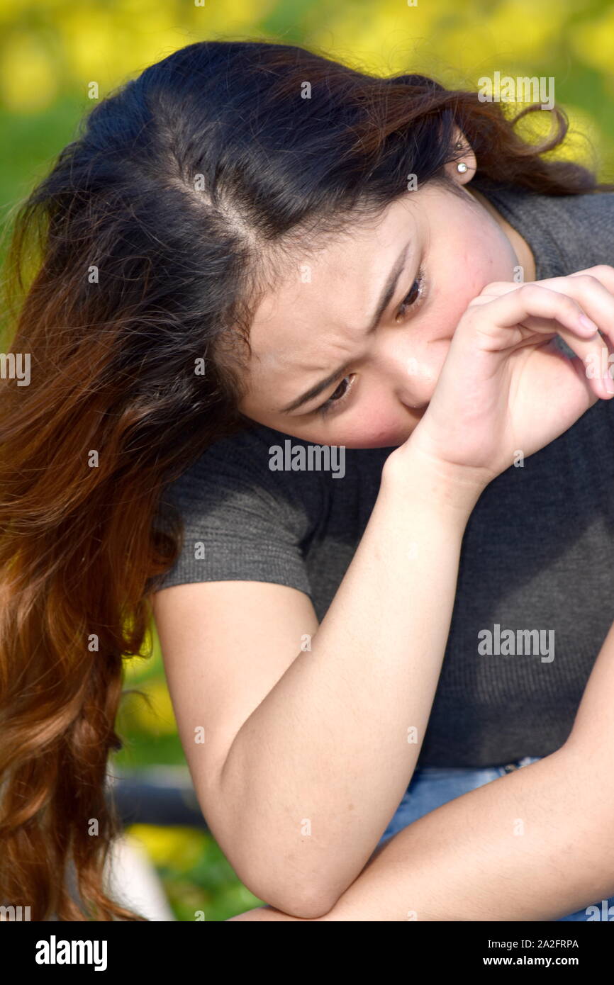 A Crying Adult Female Stock Photo - Alamy