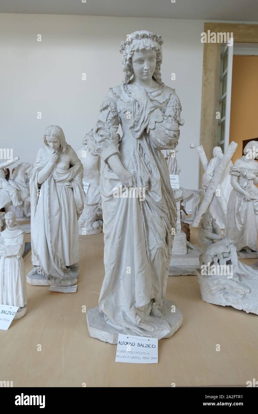 Elvira from the Monument to Bellini at Naples, maquette by Alfonso ...