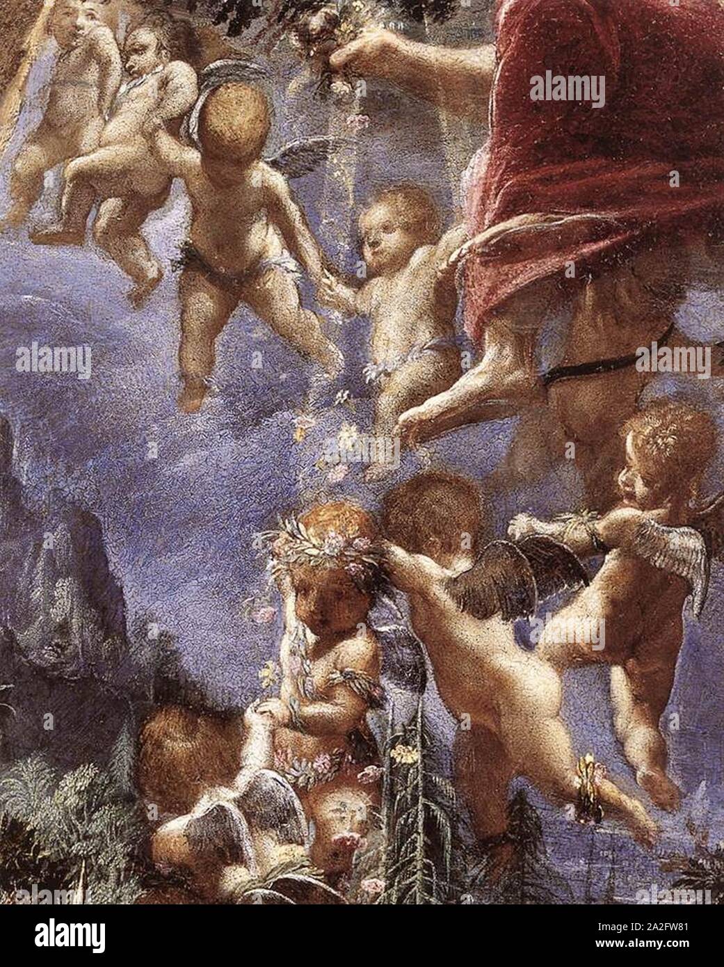 Heilige familie mit dem johannesknaben und engeln hi-res stock photography and images - Alamy