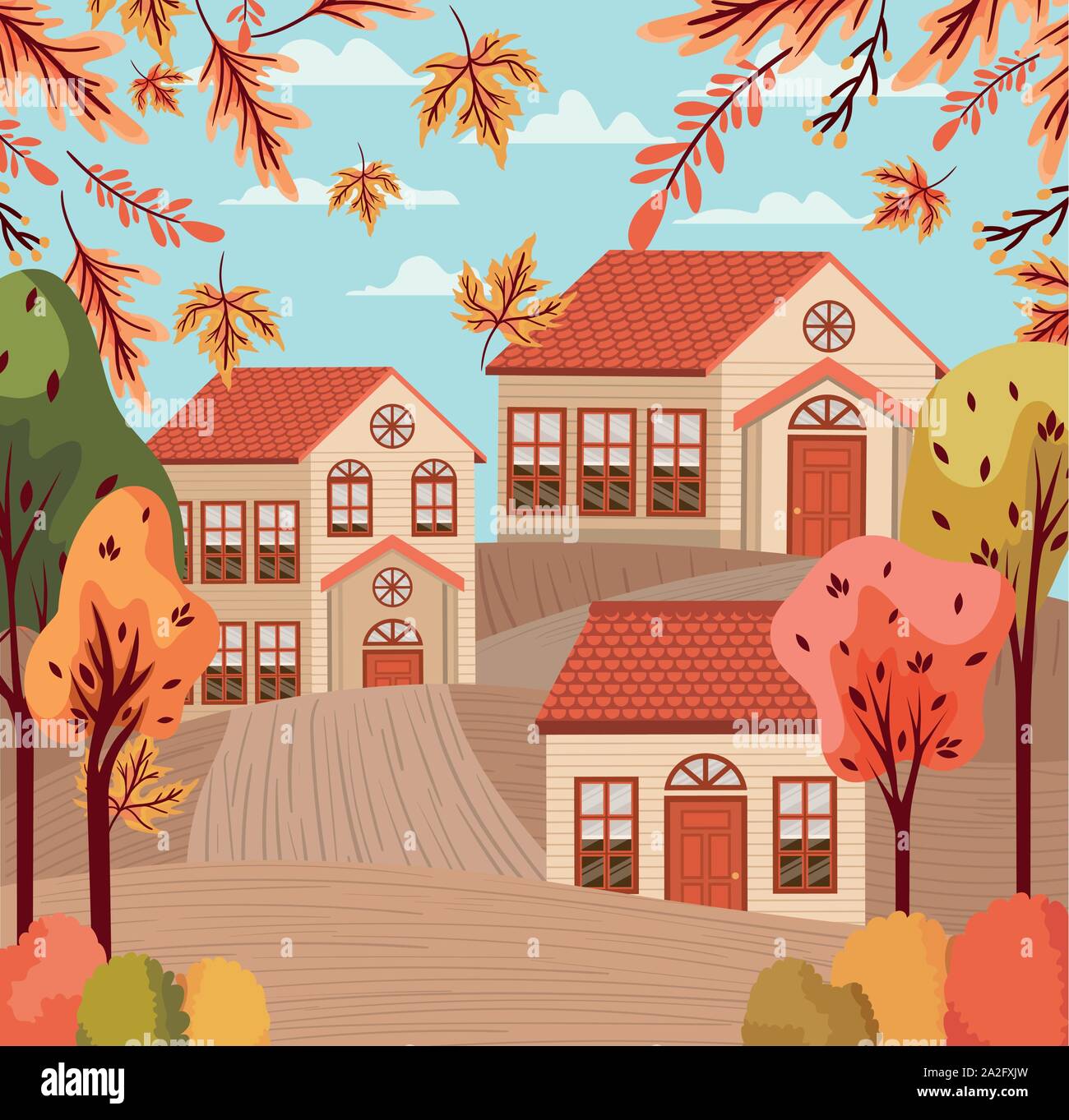 Autumn Season Design ,vector illustration Stock Vector Image & Art - Alamy