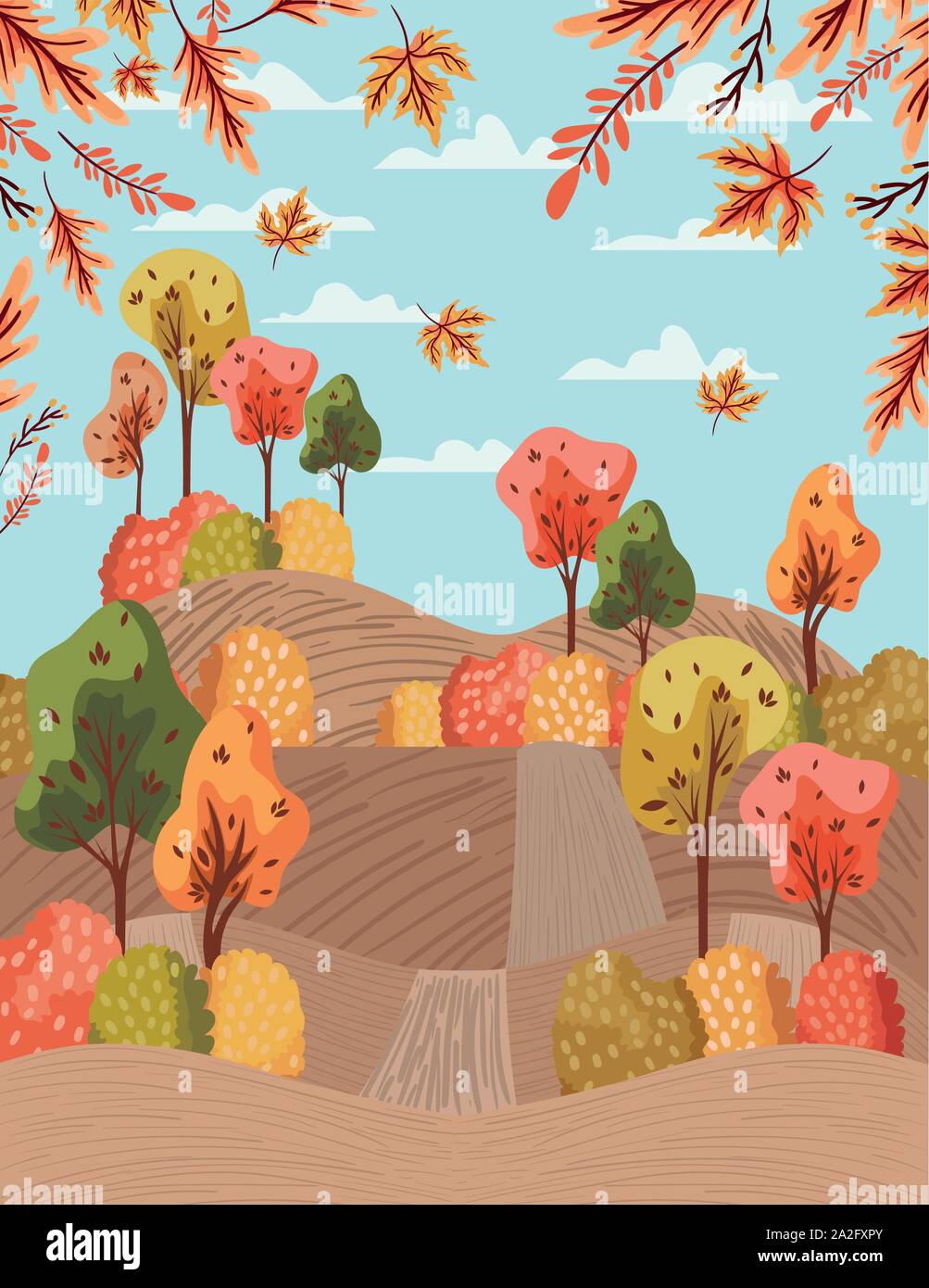 Autumn Season Design ,vector illustration Stock Vector Image & Art - Alamy