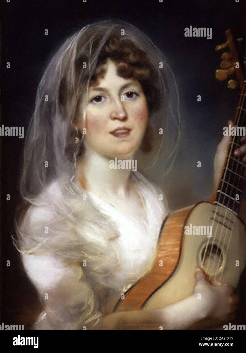 Elizabeth Bannister by John Russell 1799 Stock Photo - Alamy