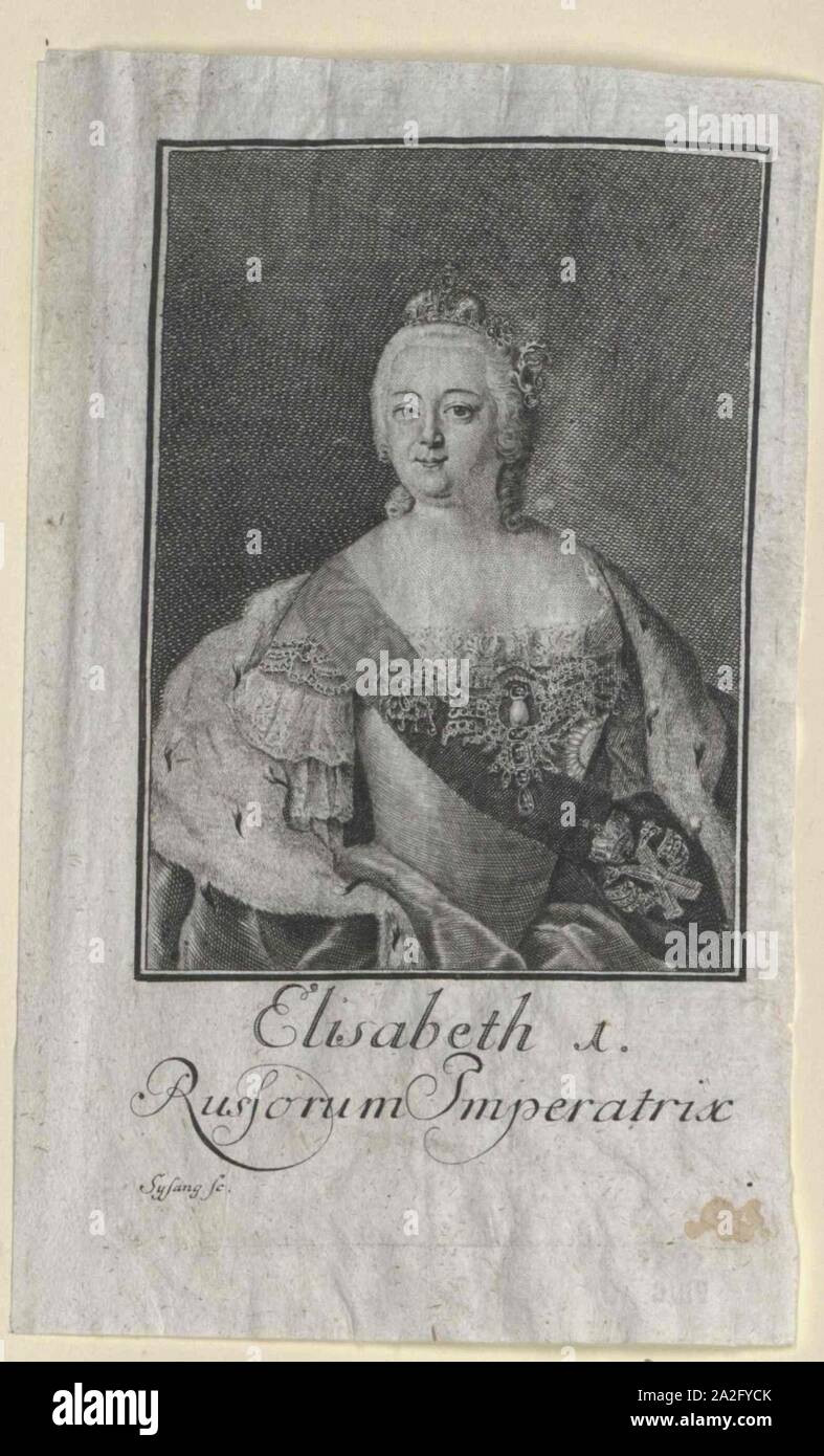 Elizabeth of Russia - engraving 10 Stock Photo - Alamy