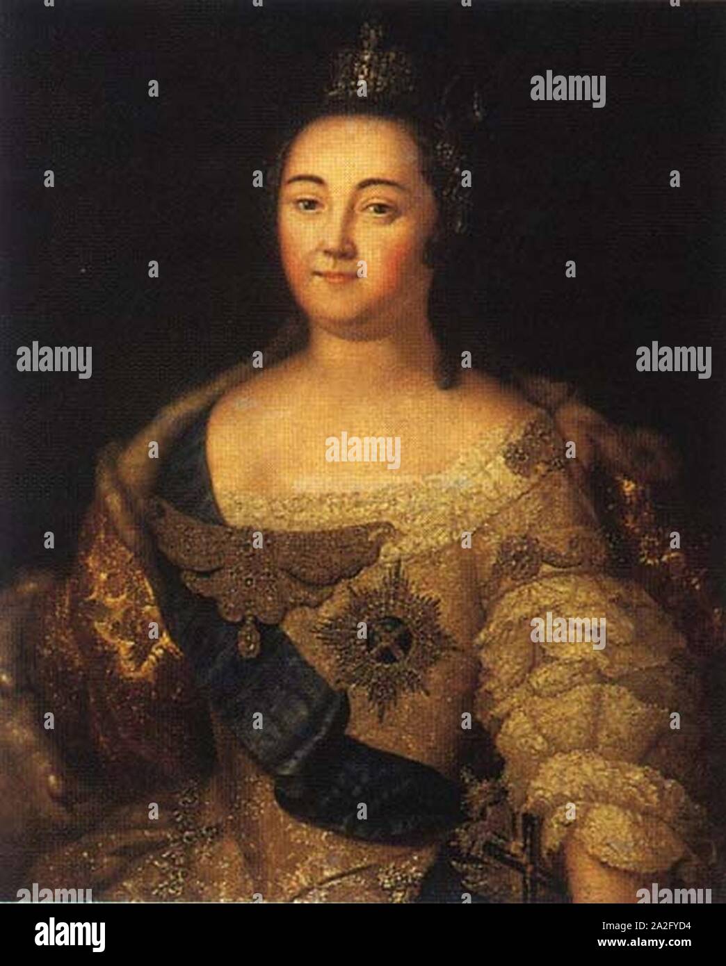 Elizabeth of Russia by A.Antropov (18th c GRM Stock Photo - Alamy