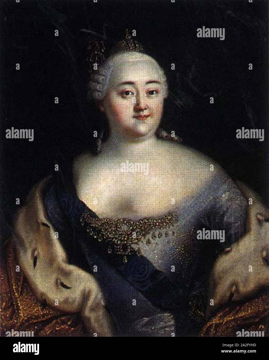 Elizabeth of Russia by L.Caravaque (after 1741 Stock Photo - Alamy