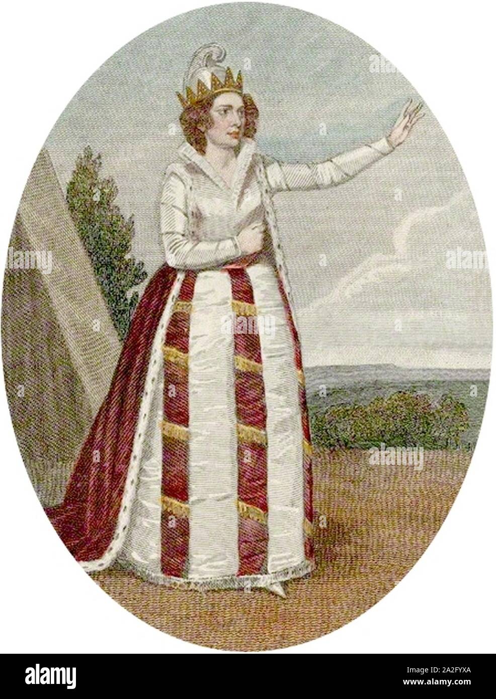 Elizabeth Whitlock c1792 Stock Photo - Alamy