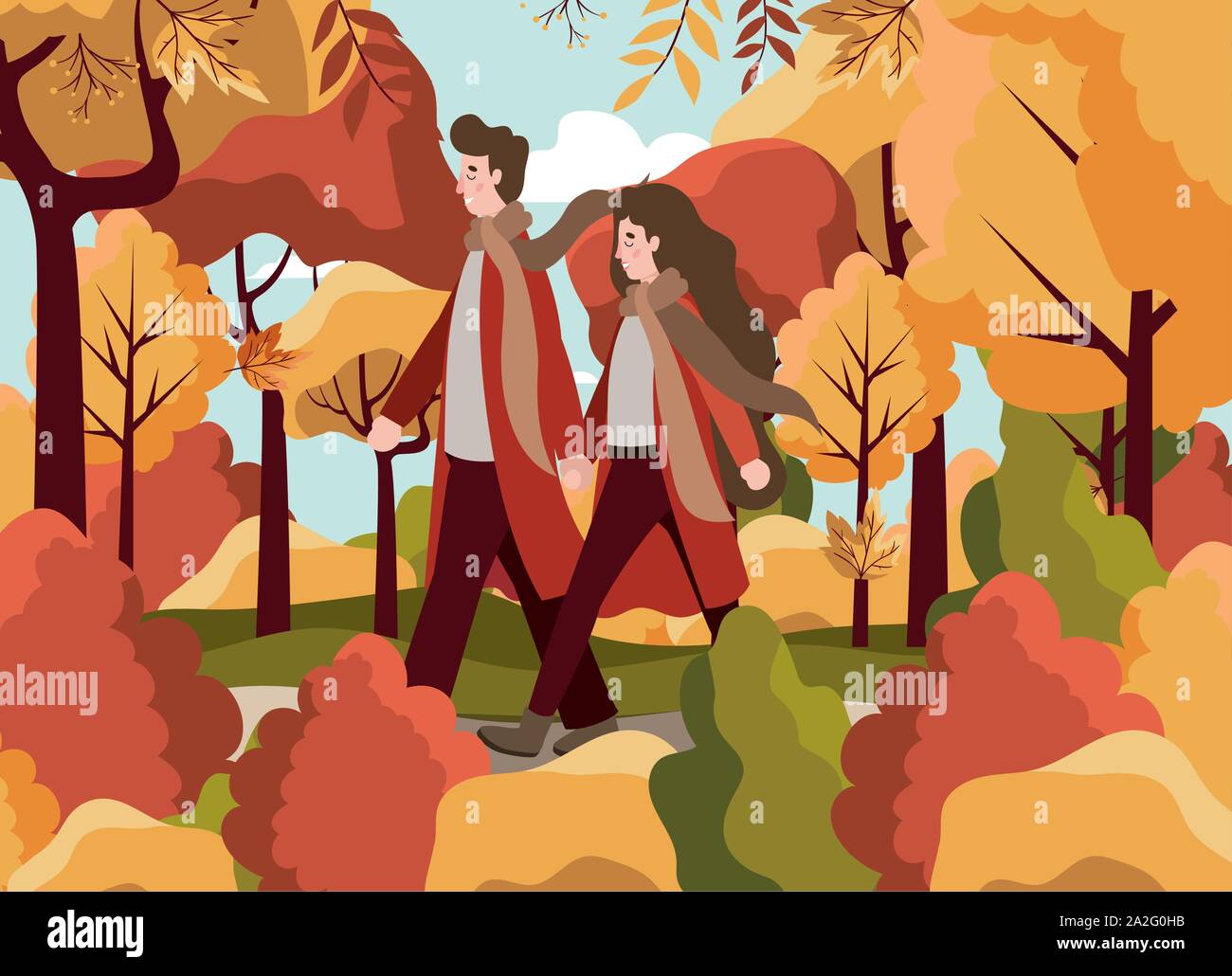 Family and autumn season design Stock Vector Image & Art - Alamy