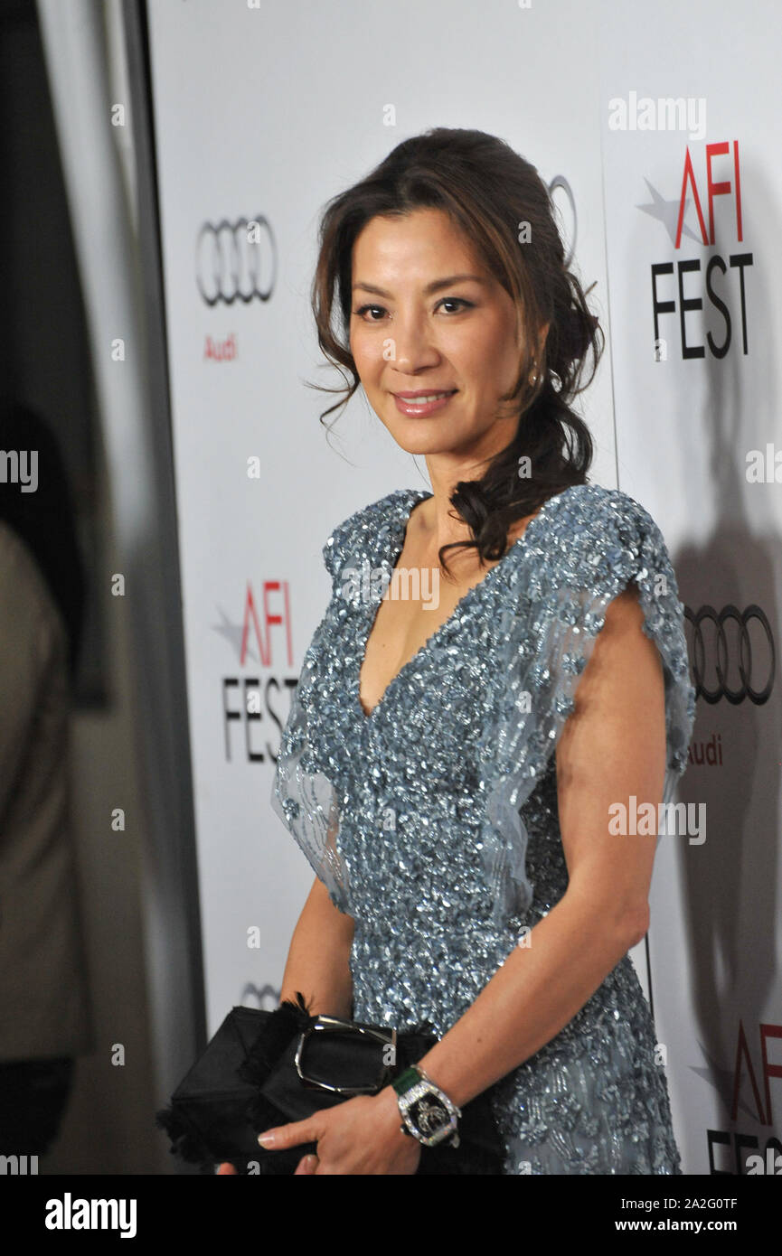 LOS ANGELES, CA. November 05, 2011: Michelle Yeoh at the premiere of ...