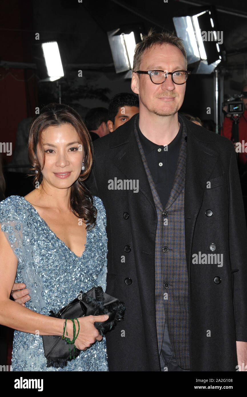 LOS ANGELES, CA. November 05, 2011: Michelle Yeoh & David Thewlis at ...