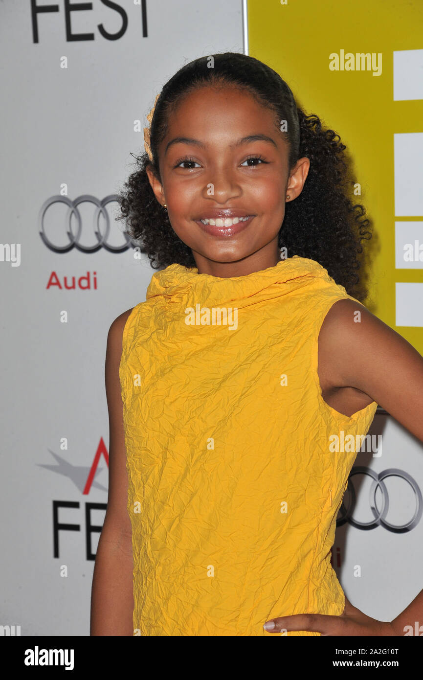 LOS ANGELES, CA. November 06, 2011: Yara Shahidi at the premiere of her ...
