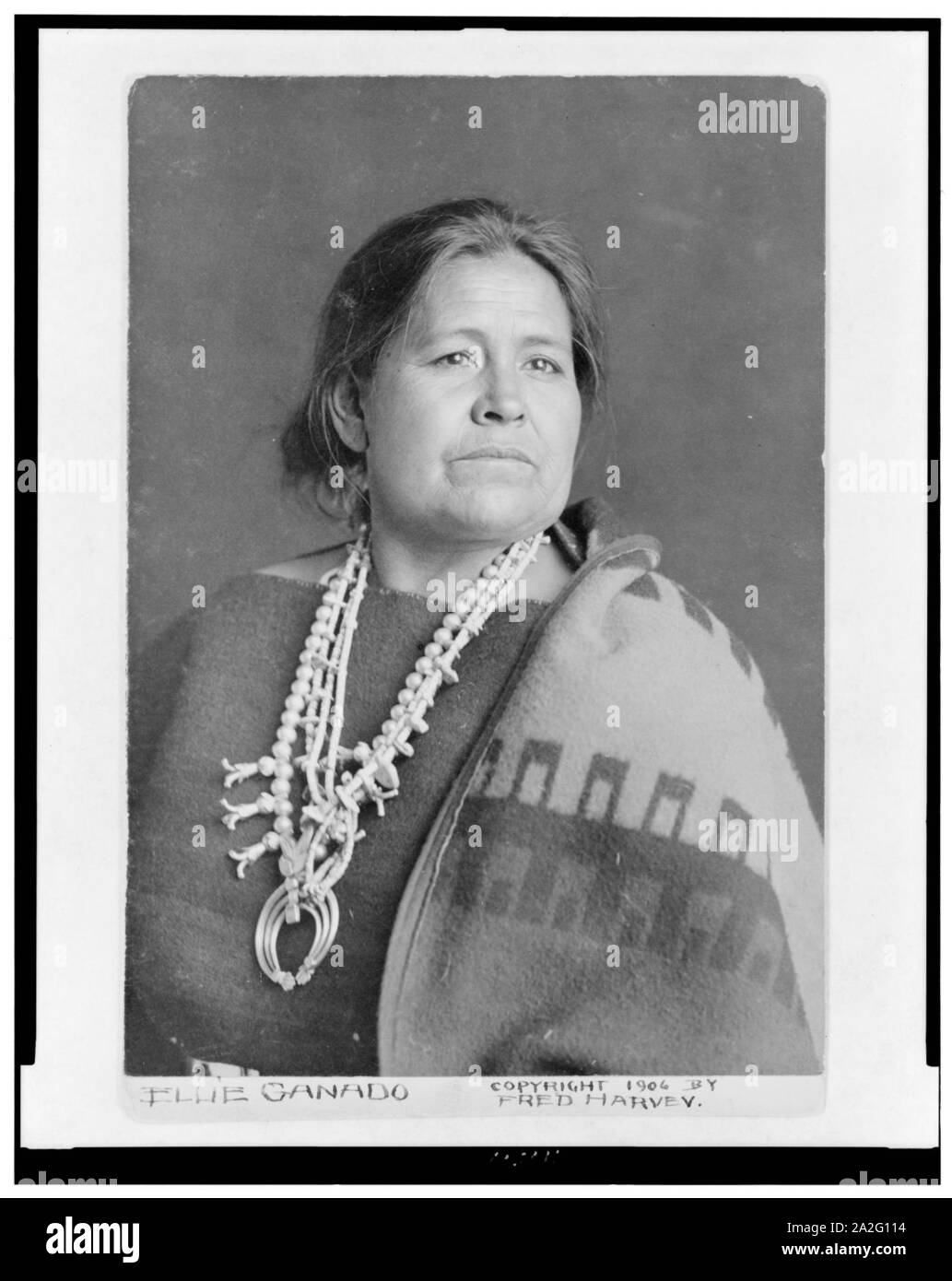 Ellie Ganado, head-and-shoulders portrait, facing slightly right Stock ...