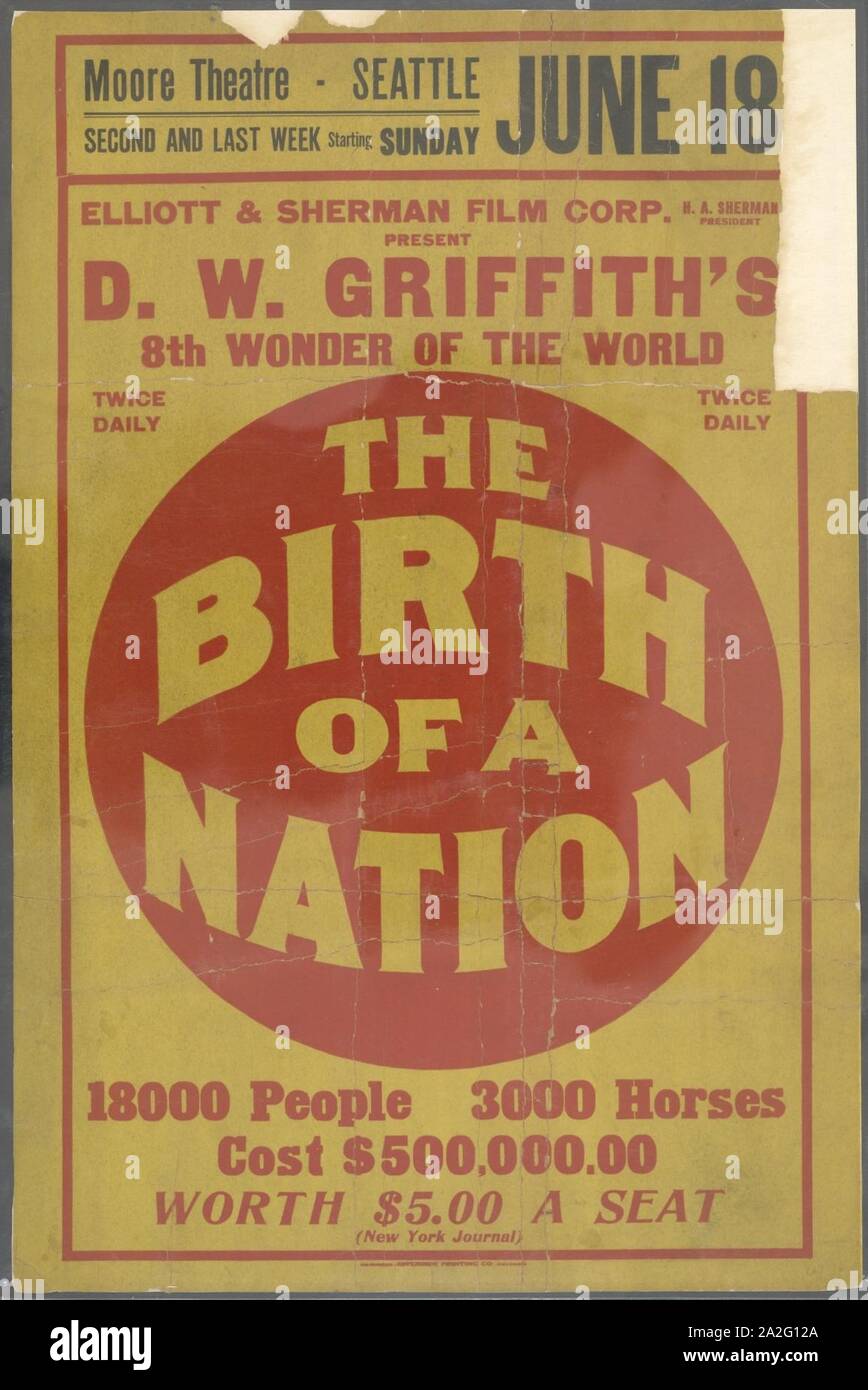D w griffith's birth of a nation hi-res stock photography and images ...