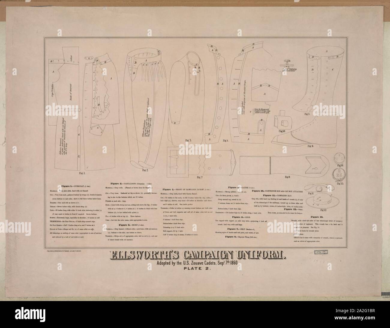 Ellsworth's campaign uniform Stock Photo - Alamy