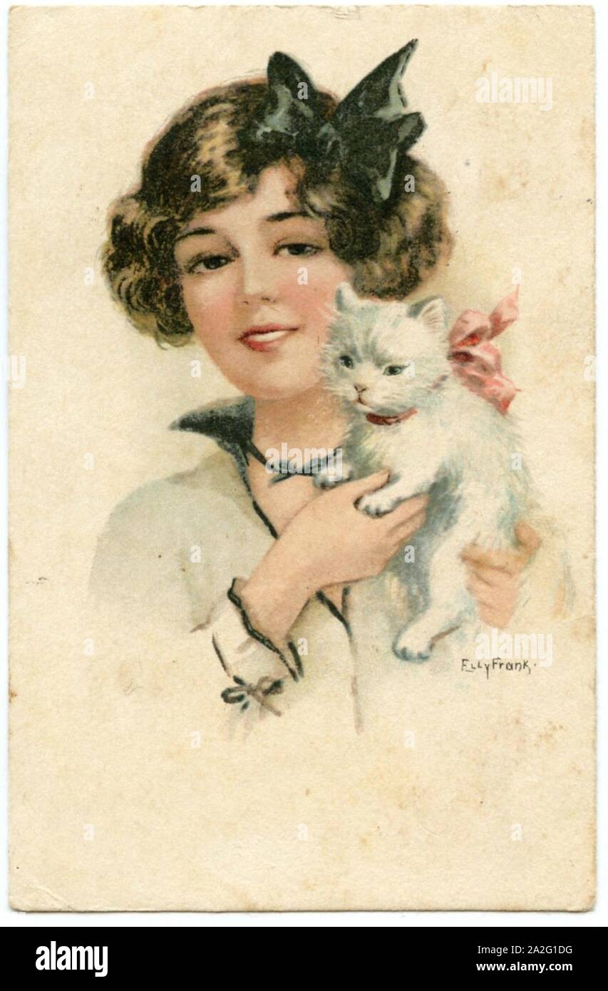 Mädchen mit katze hi-res stock photography and images - Alamy