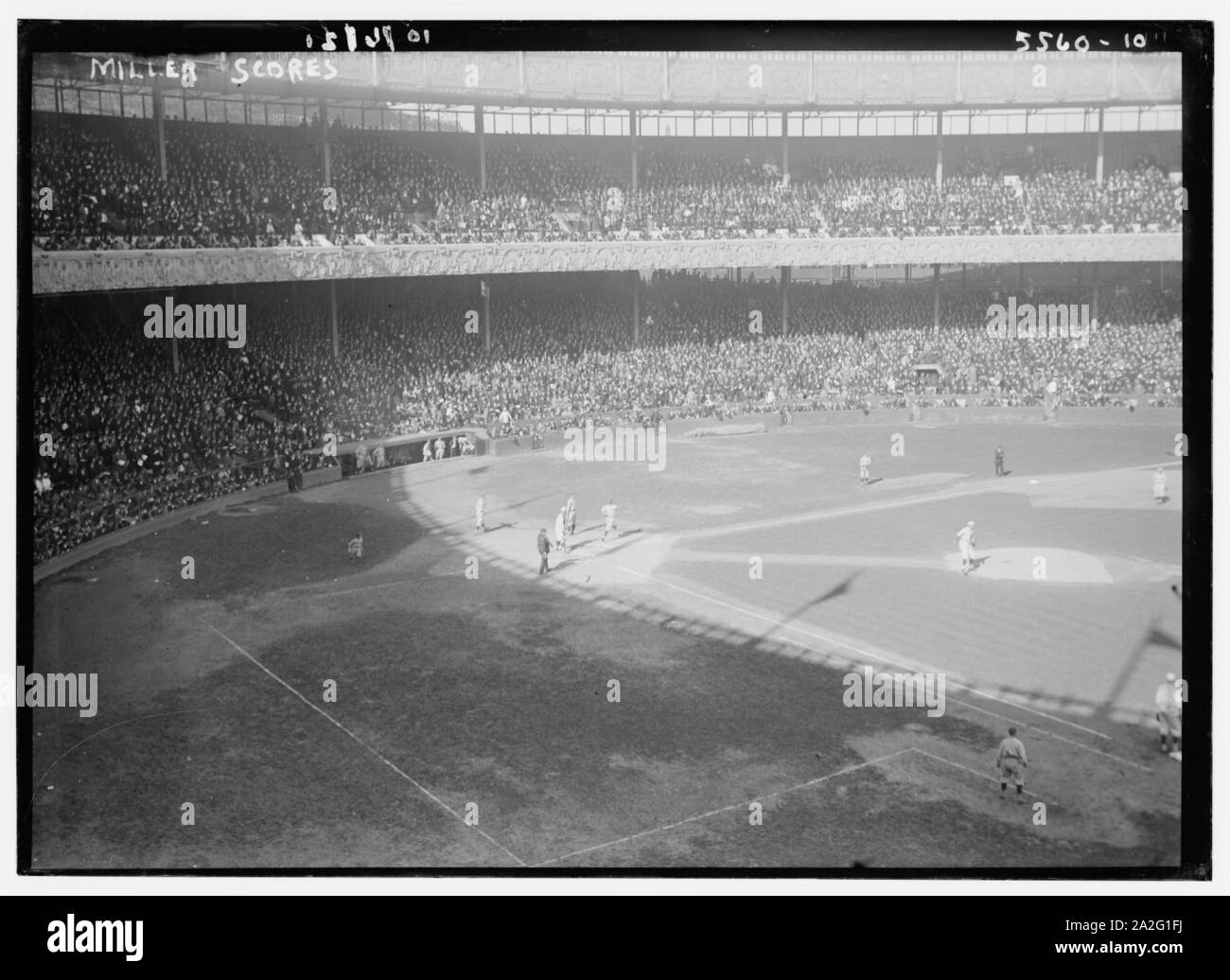 Elmer Miller scores in Yankee-Giant World Series game on 10-5-1921 in ...