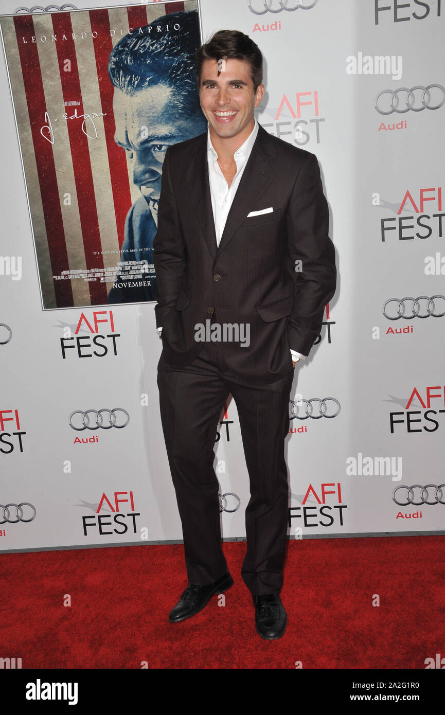 LOS ANGELES, CA. November 03, 2011: Miles Fisher at the world premiere ...
