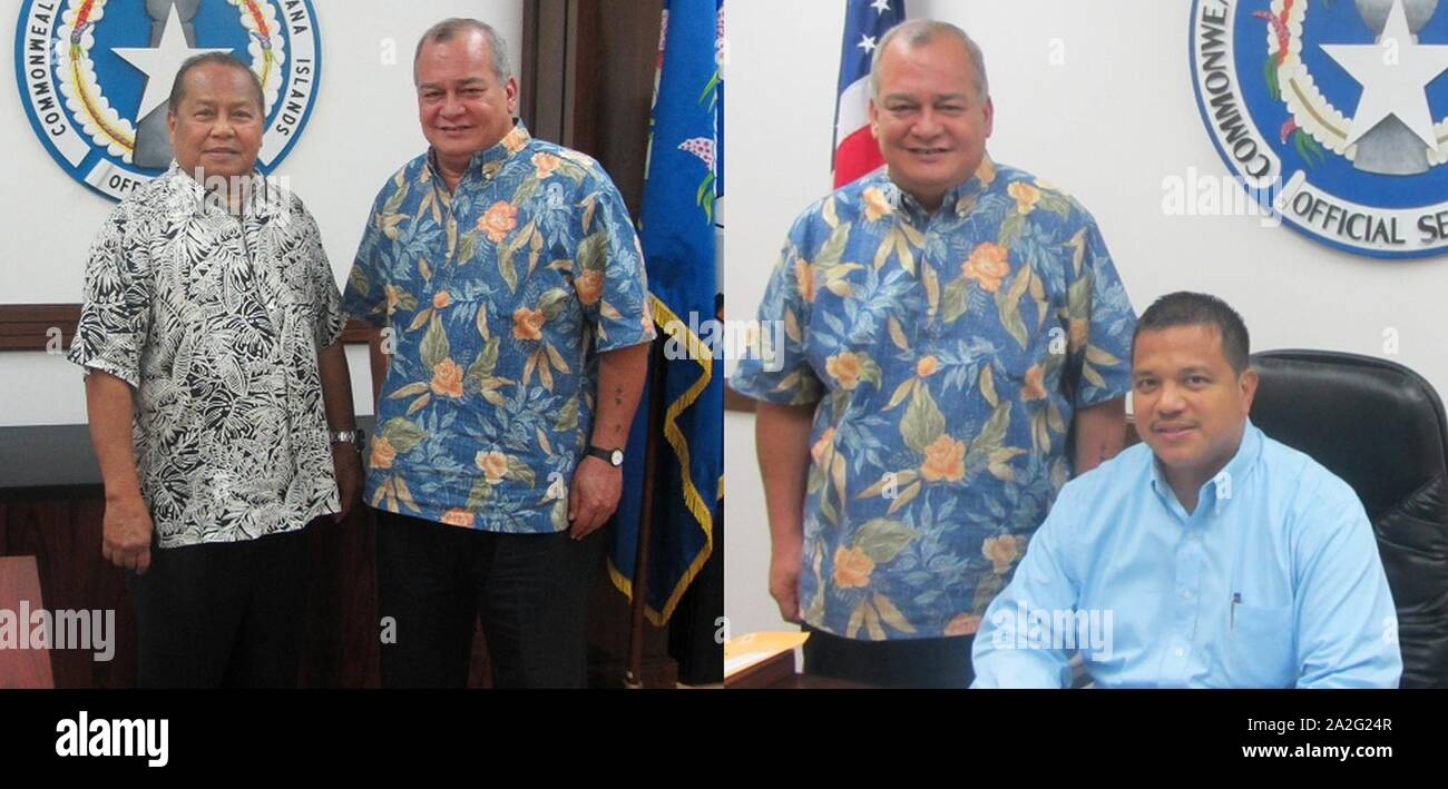 Eloy Inos, Gregorio Kilili Sablan and Jude Hofschneider Stock Photo - Alamy