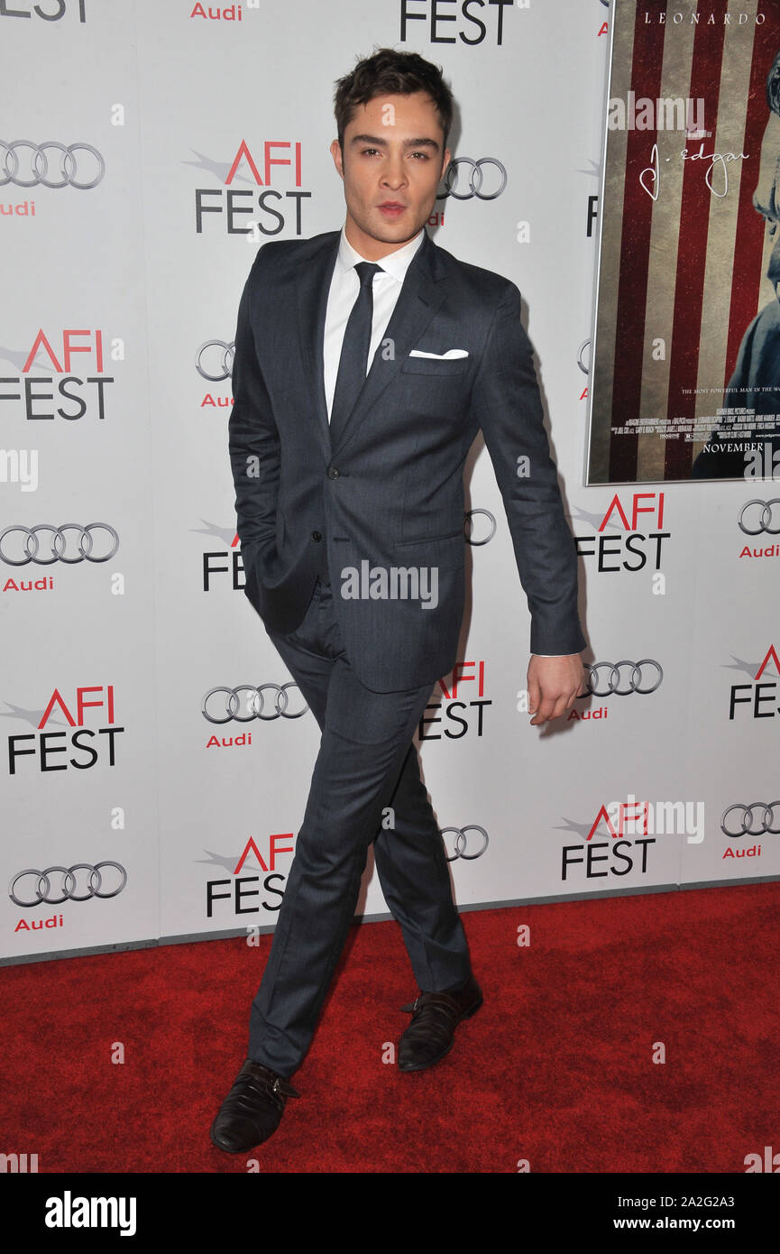 LOS ANGELES, CA. November 03, 2011: Ed Westwick at the world premiere ...