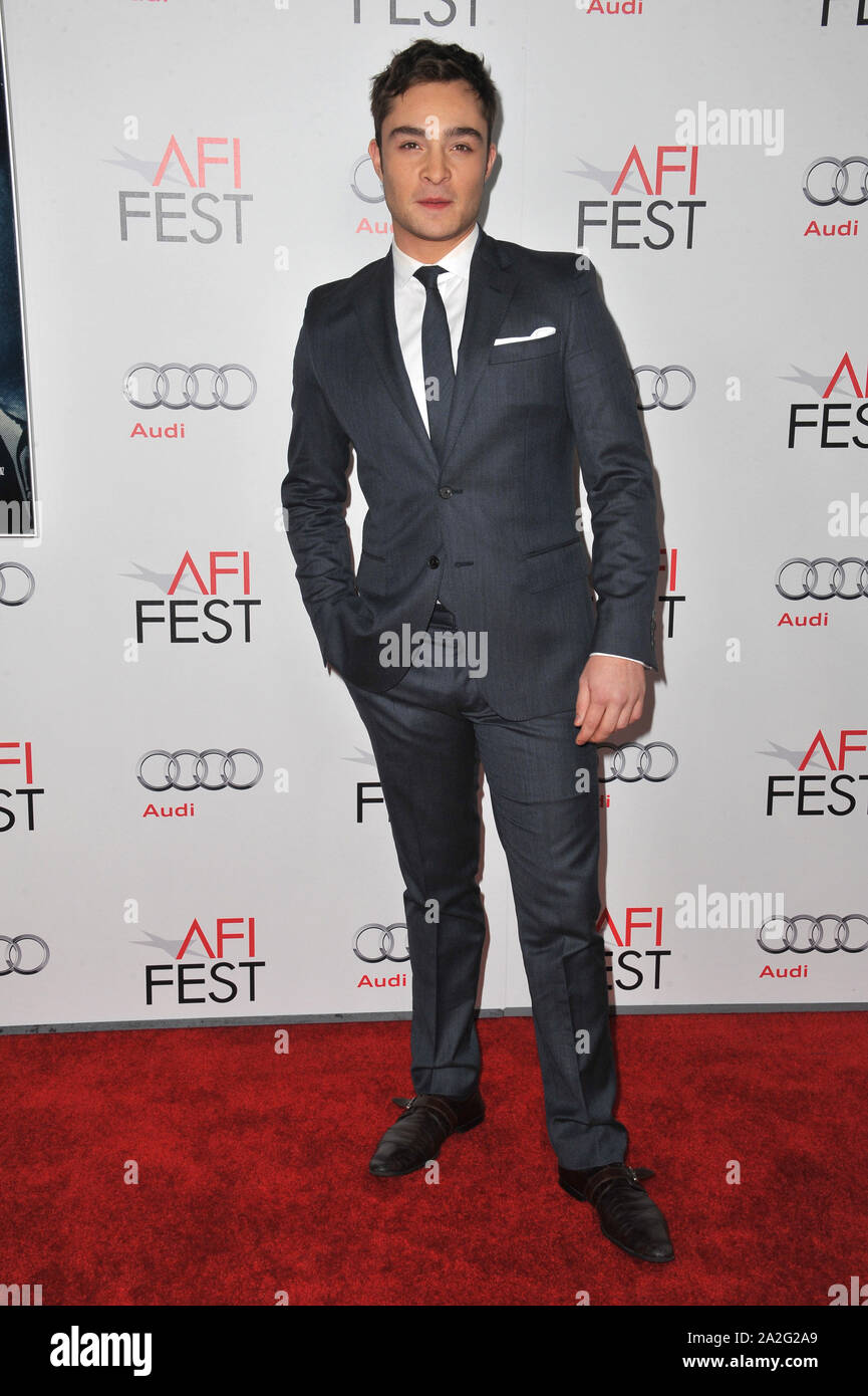 LOS ANGELES, CA. November 03, 2011: Ed Westwick at the world premiere ...