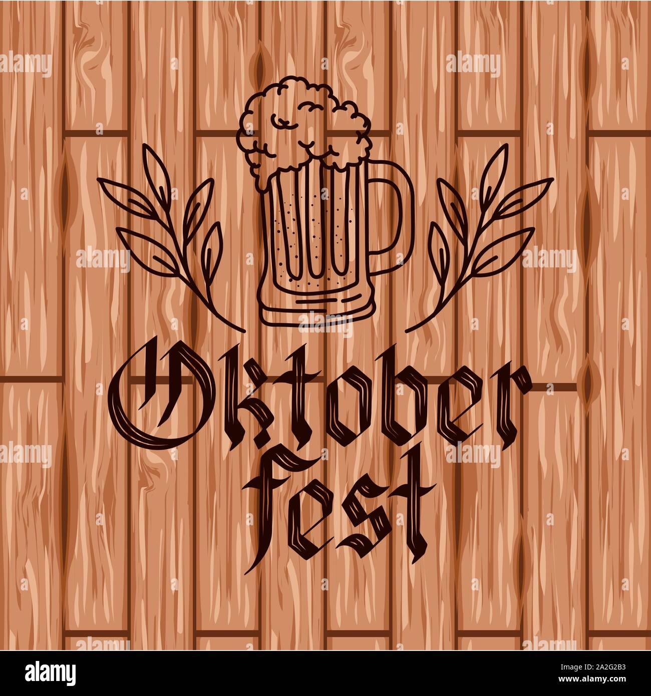 Oktoberfest design, Beer Festival illustration Stock Vector Image & Art ...