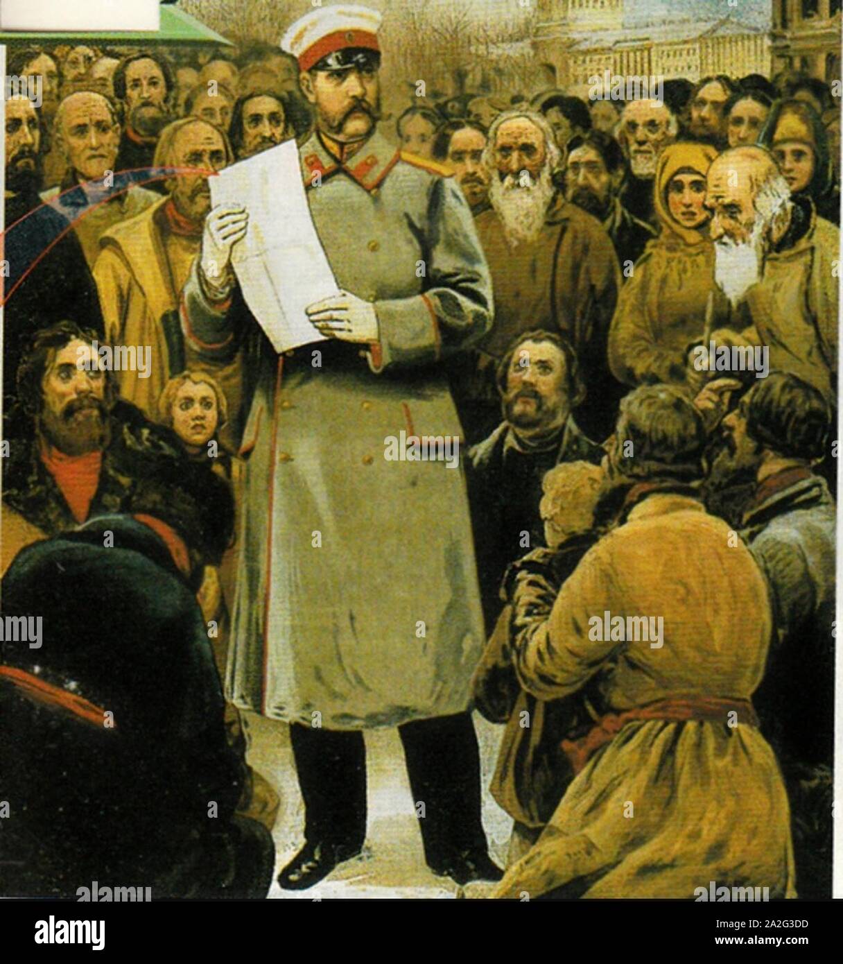 Emancipation of the serfs in 1861 Stock Photo - Alamy