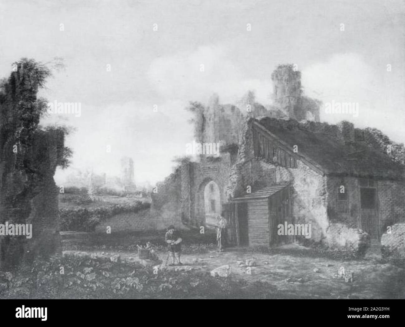 Emanuel Murant - Italianiserend landschap met ruïnes (motieven van de ...