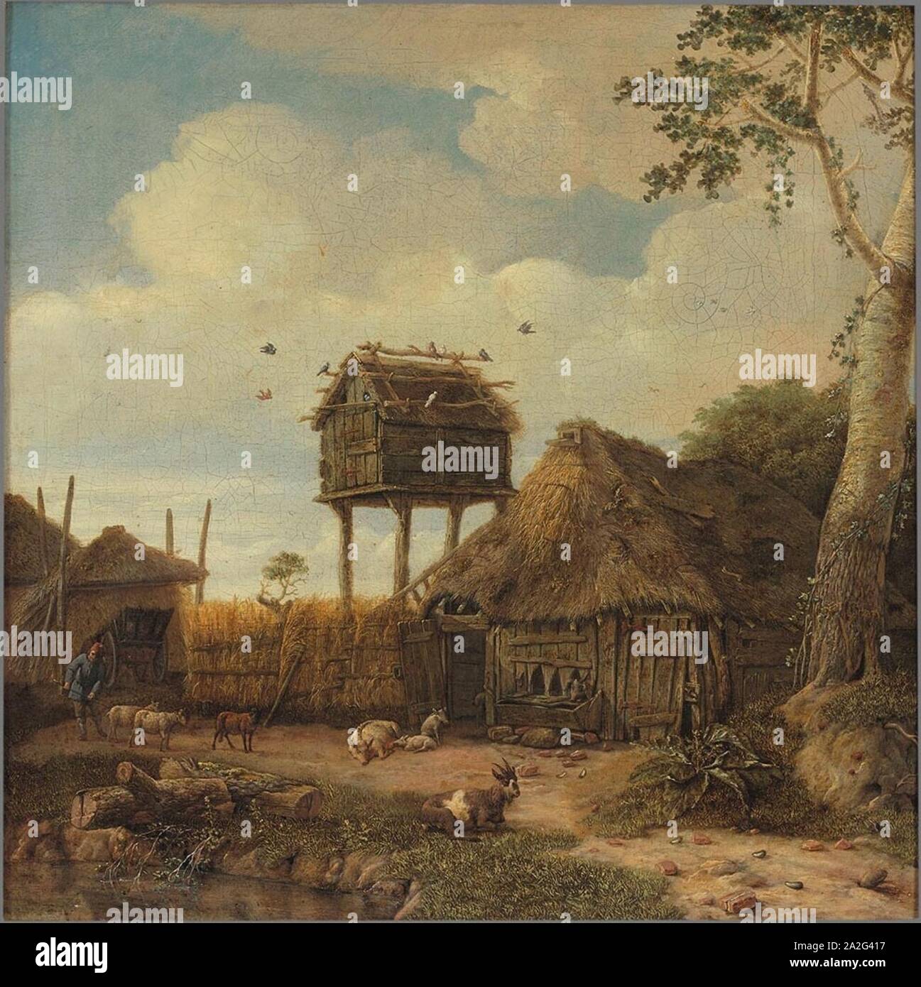 Emanuel Murant - Boerenerf met duiventil Stock Photo - Alamy